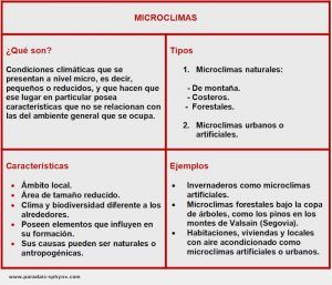 Microclimas, qué son, características, tipos y ejemplos - Naturaleza y ...